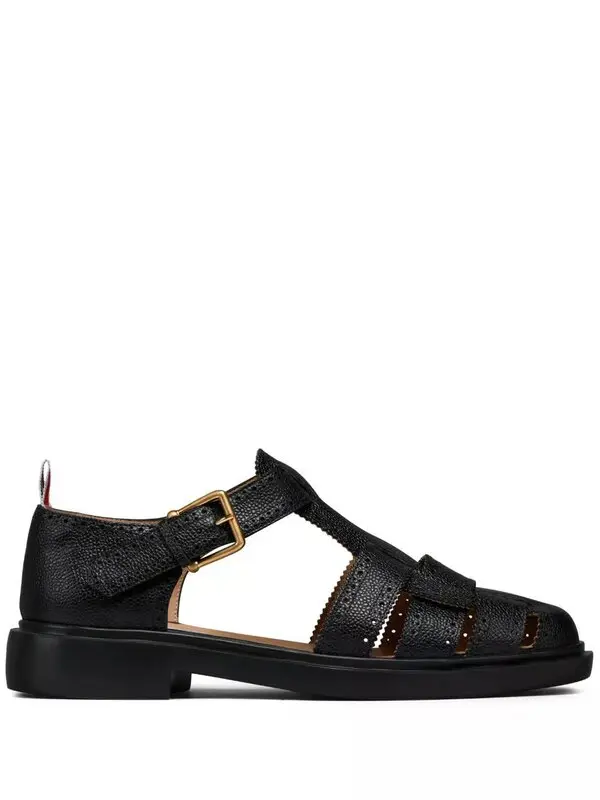 Thom Browne Pebbled Leather Fisherman Sandals