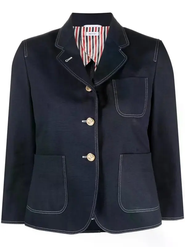 Thom Browne Sack-patch Cropped Jacket
