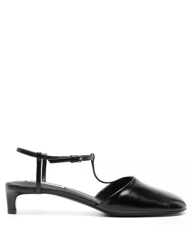 JIL SANDER T-bar Leather Pumps