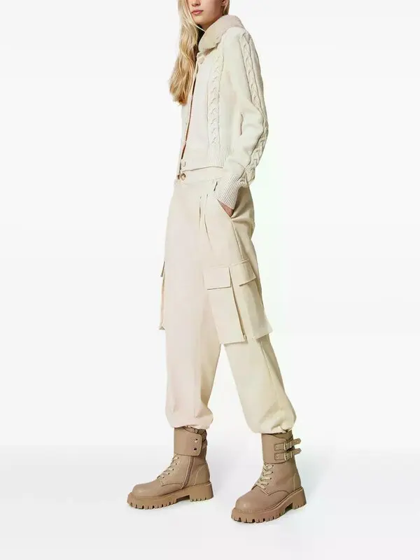 TWINSET Asymmetric Cargo Trousers