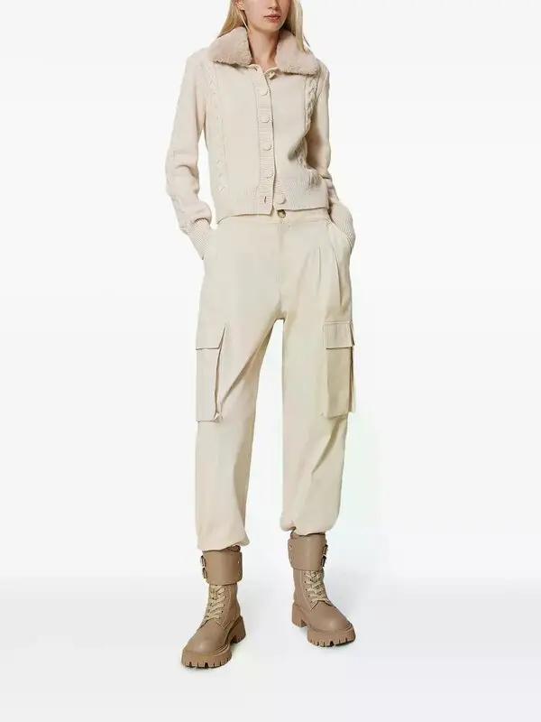 TWINSET Asymmetric Cargo Trousers