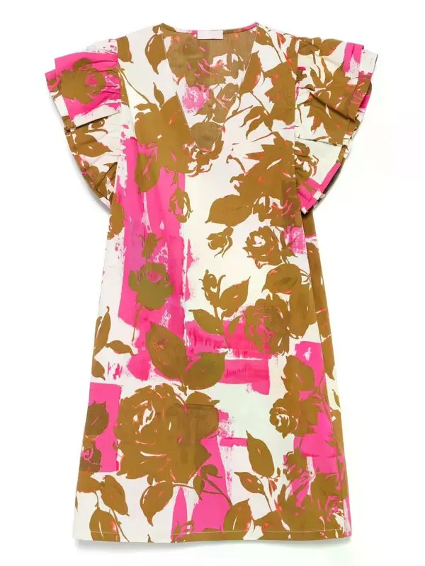 Liu Jo Poplin Mini Dress - Pink