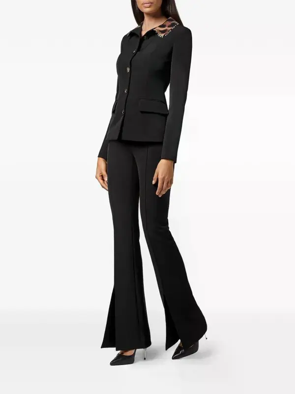 Philipp Plein Leopard Print-collar Cady Jacket