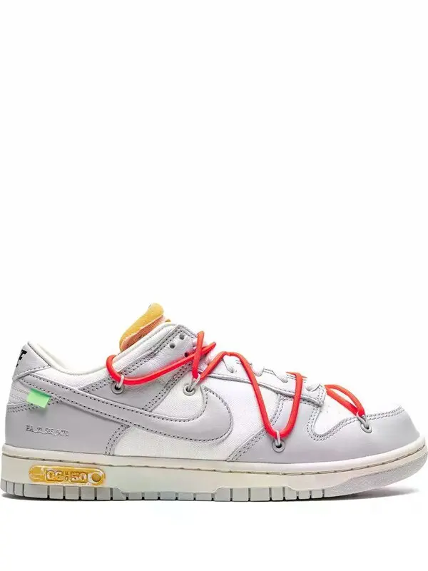 Nike X Off White Dunk Low Lot 6 Sneakers - White