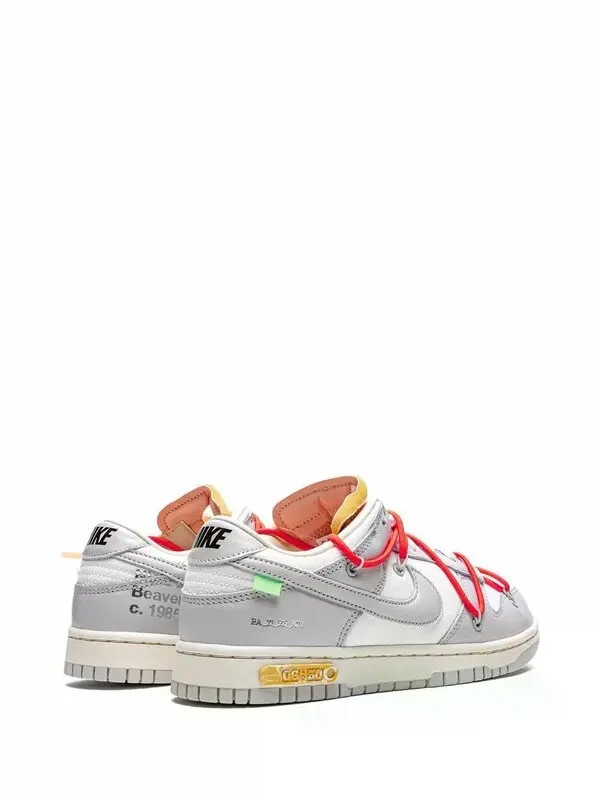 Nike X Off White Dunk Low Lot 6 Sneakers - White