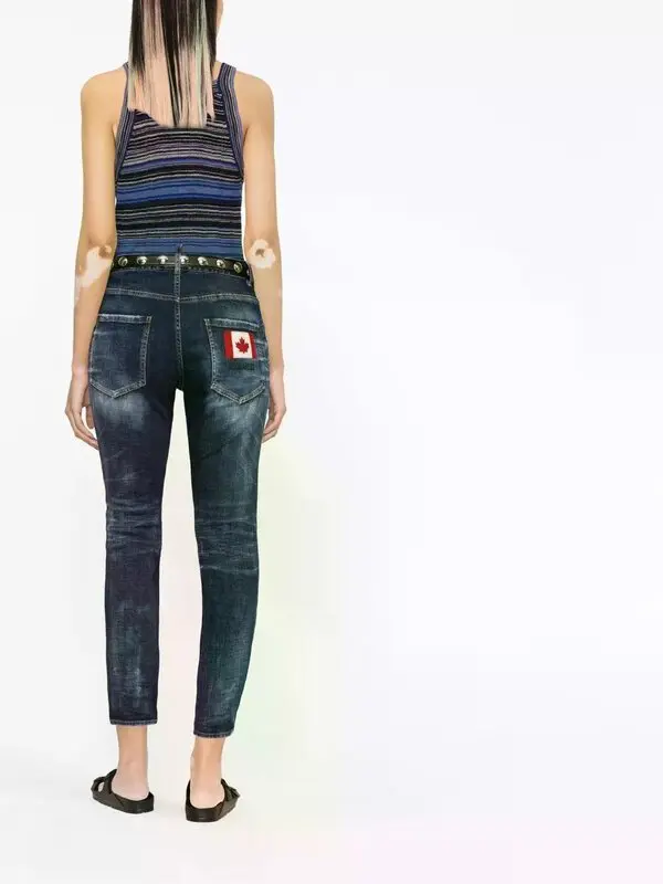 Dsquared2 Bleached-effect Skinny Jeans