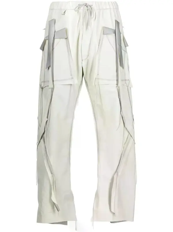 SULVAM Panelled Nylon Trousers - White