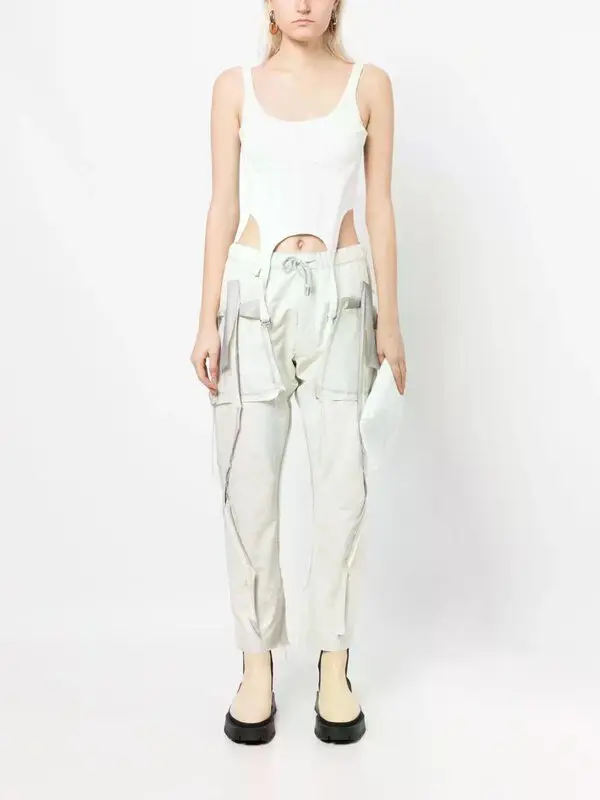 SULVAM Panelled Nylon Trousers