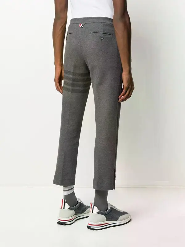 Thom Browne 4-bar Slim-fit Tonal Trousers