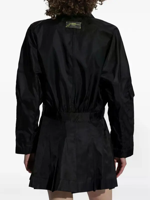 GANNI Logo-appliqué Bomber Jacket