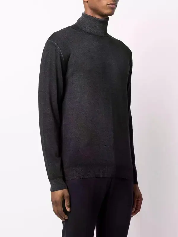 DONDUP Roll-neck Merino Wool Jumper - Black