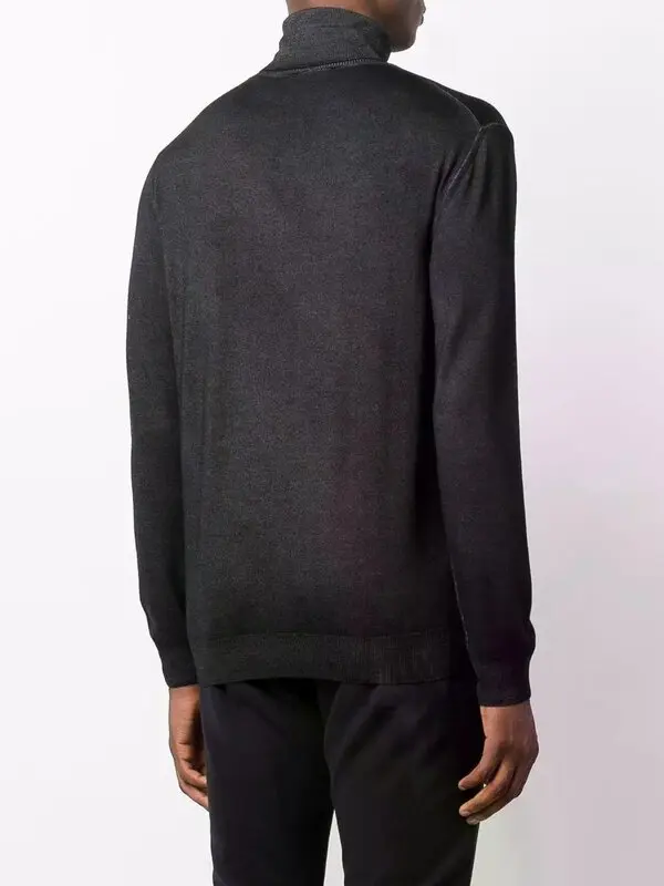 DONDUP Roll-neck Merino Wool Jumper - Black