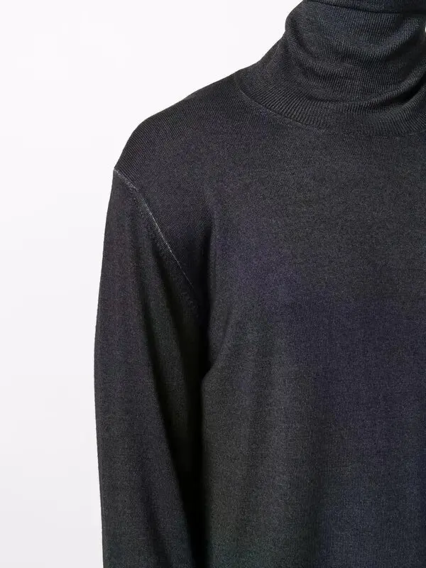 DONDUP Roll-neck Merino Wool Jumper - Black