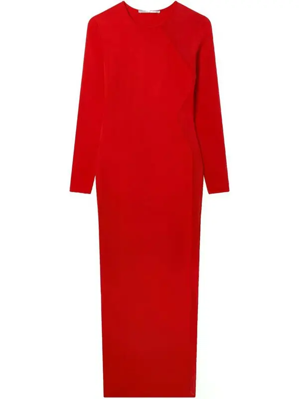 Stella McCartney Lace-panel Midi Dress - Red