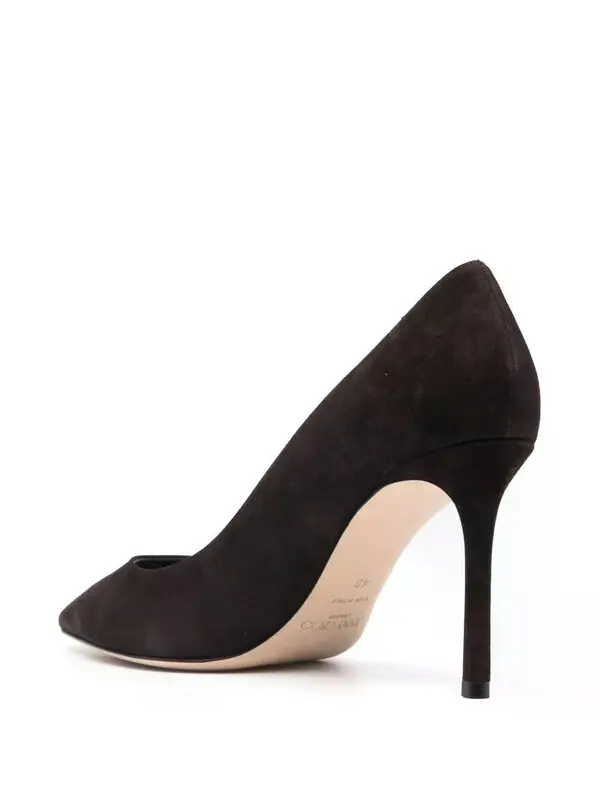 JIMMY CHOO Romy 85mm Suede Pumps - Brown