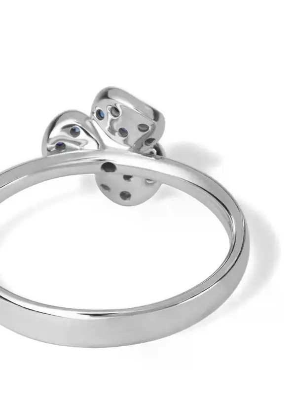 LEO PIZZO 18k White Gold Sapphire Ring - Silver