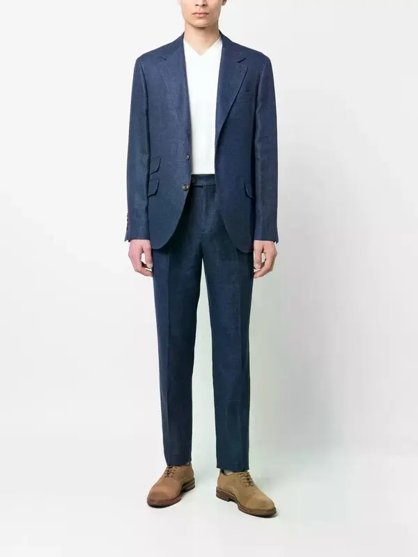 Brunello Cucinelli Single-breasted Two-piece Suit - Blue