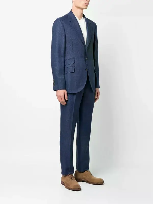 Brunello Cucinelli Single-breasted Two-piece Suit - Blue