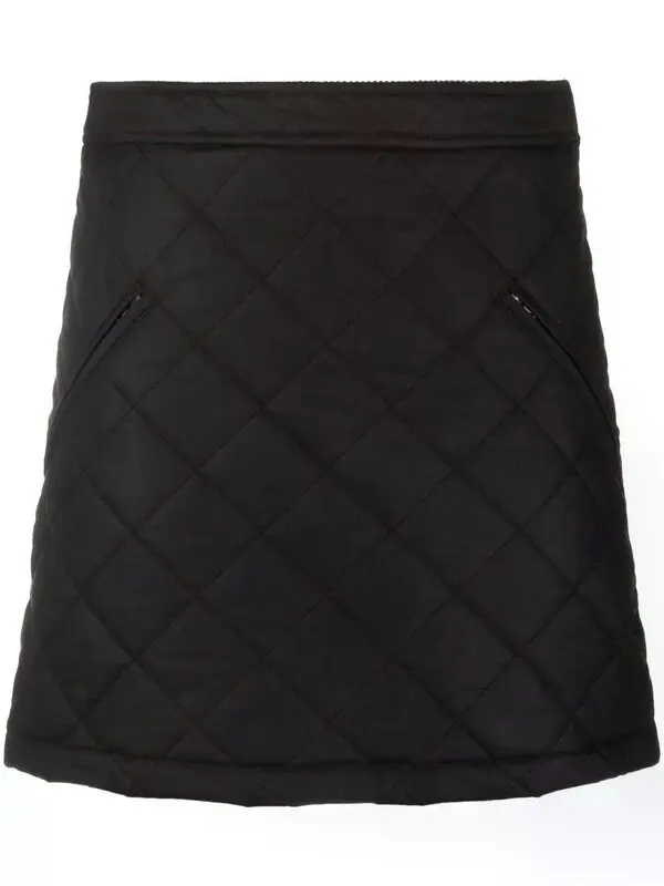 Burberry High-waist Quilted Skirt