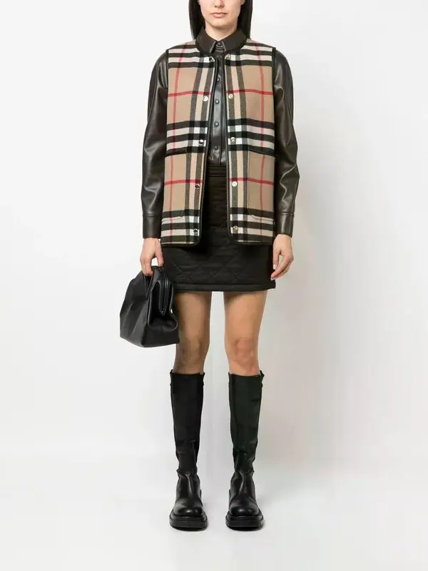 Burberry High-waist Quilted Skirt