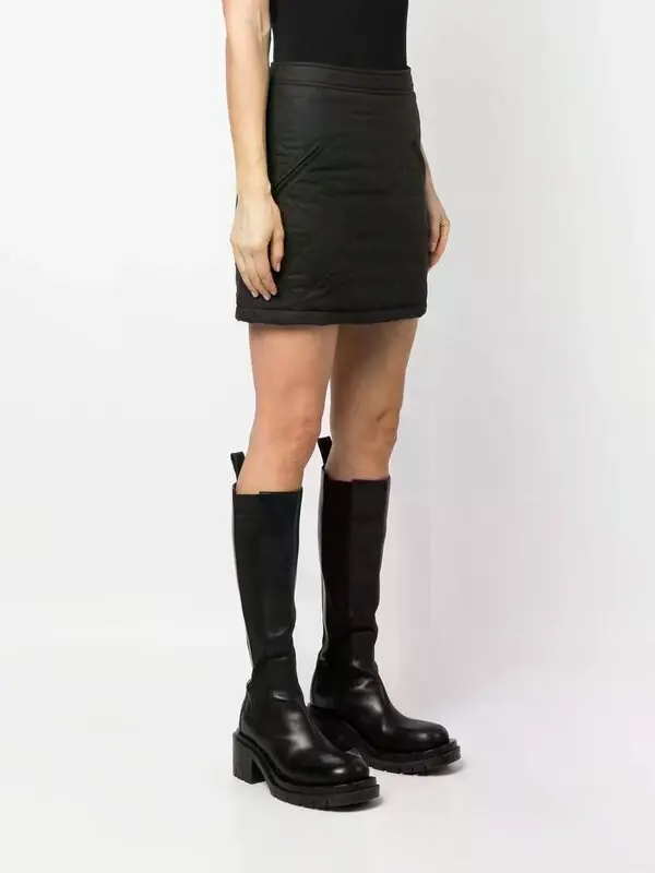 Burberry High-waist Quilted Skirt