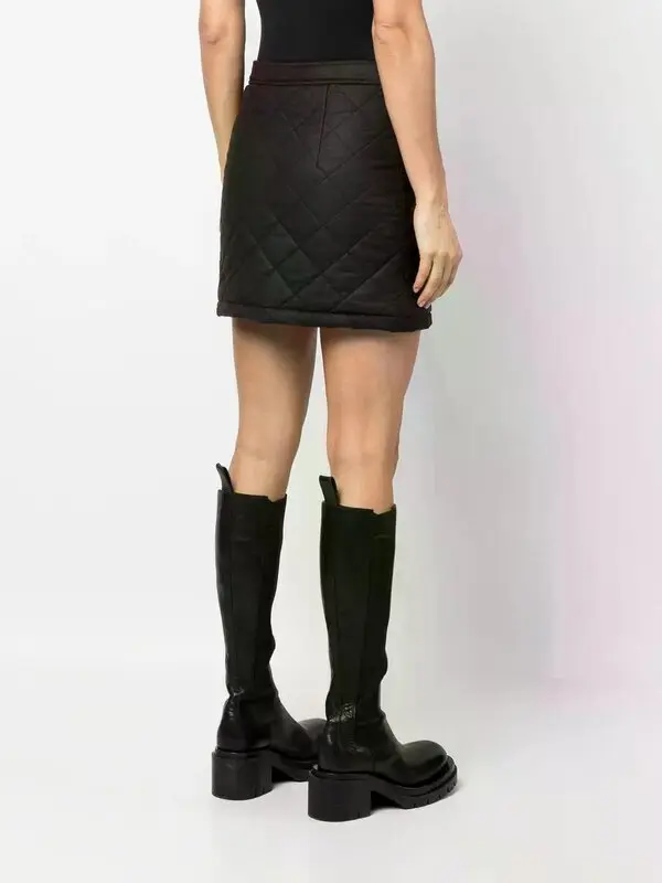 Burberry High-waist Quilted Skirt