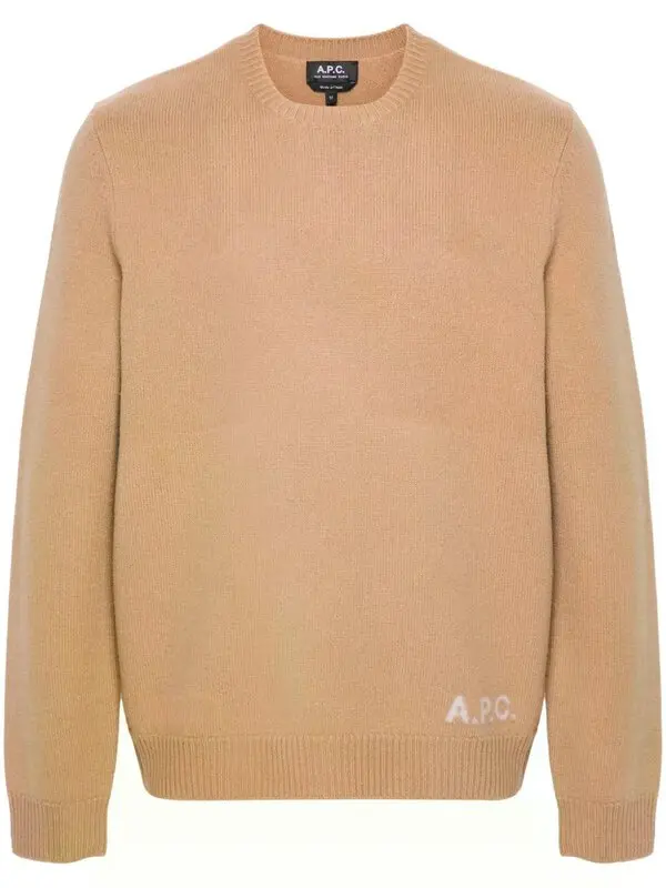 A.p.c. Intarsia-knit Virgin Wool Sweater - Neutrals