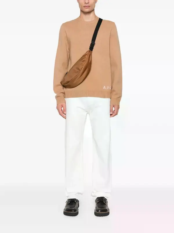 A.p.c. Intarsia-knit Virgin Wool Sweater - Neutrals