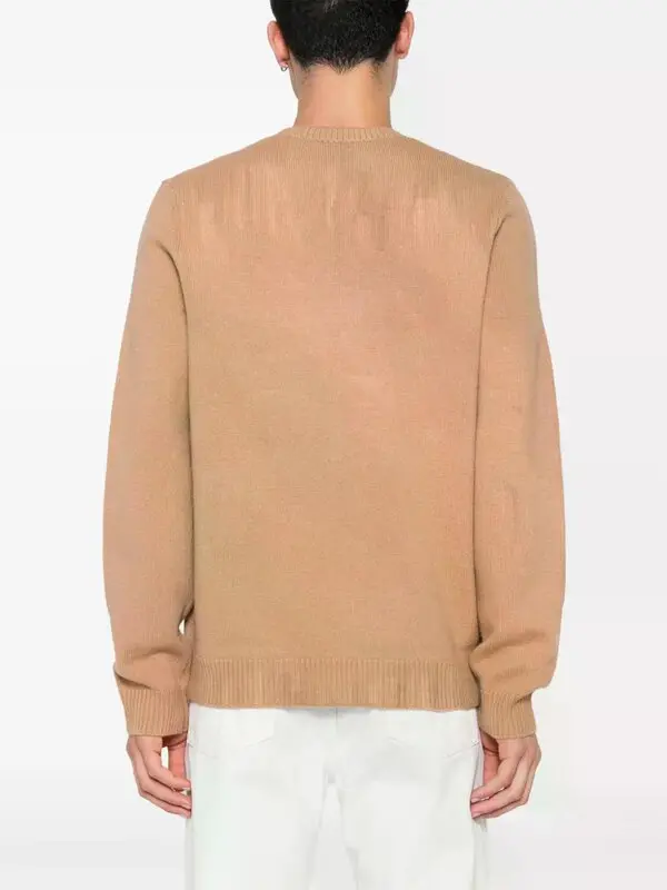 A.p.c. Intarsia-knit Virgin Wool Sweater - Neutrals