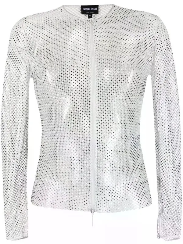 Giorgio Armani Crew-neck Mesh T-shirt
