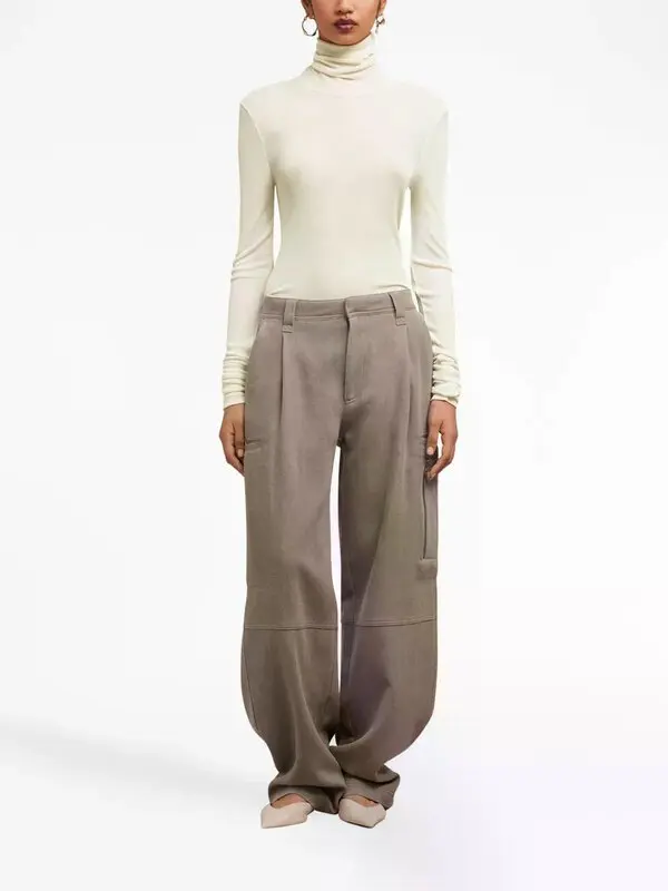 AMI Paris Roll-neck Ribbed Knit Sweater