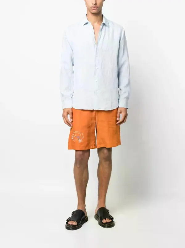Orlebar Brown Linen Shirt - Blue