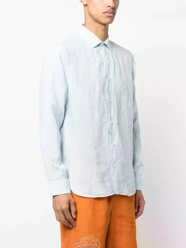 Orlebar Brown Linen Shirt - Blue