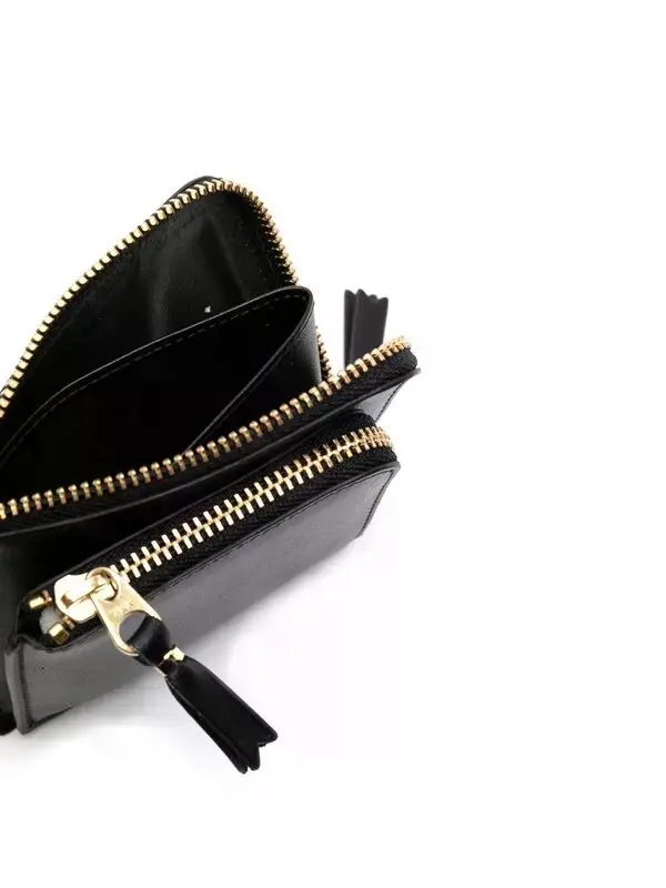 Comme Des Garçons Small Leather Cardholder - Black