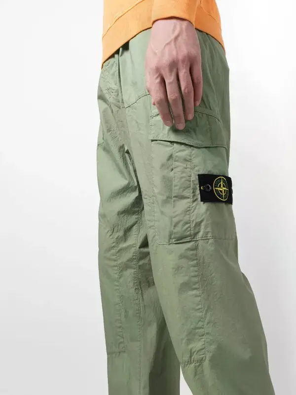 Stone Island Logo Patch Trousers