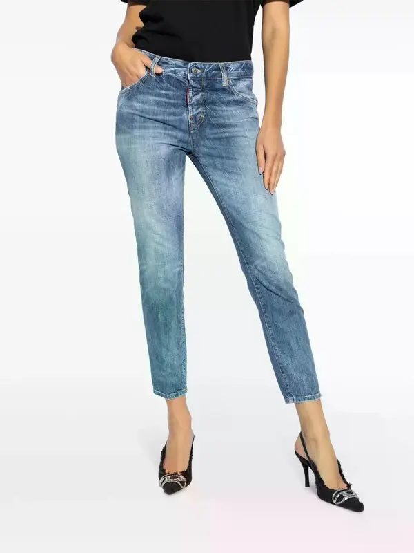 Dsquared2 Logo-patch Cotton Jeans