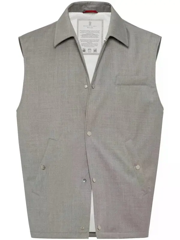 Brunello Cucinelli Padded Gilet - Grey
