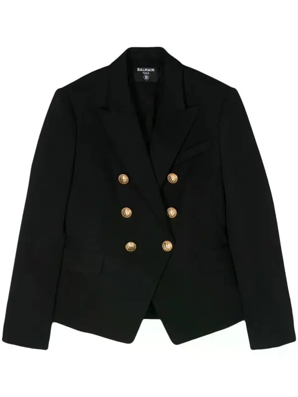 Balmain Double-breasted Wool Blazer