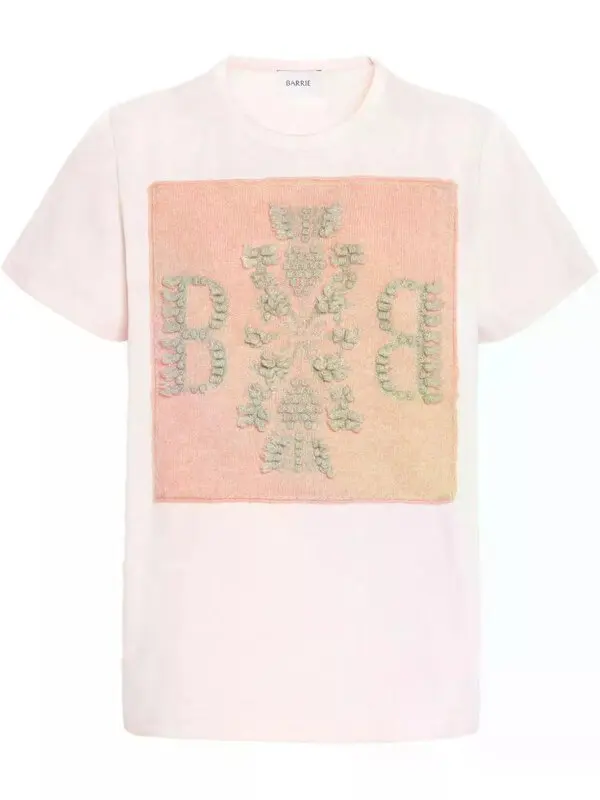 BARRIE Logo-patch T-shirt - Pink