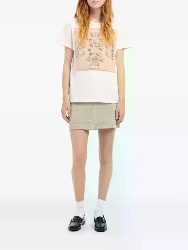 BARRIE Logo-patch T-shirt - Pink