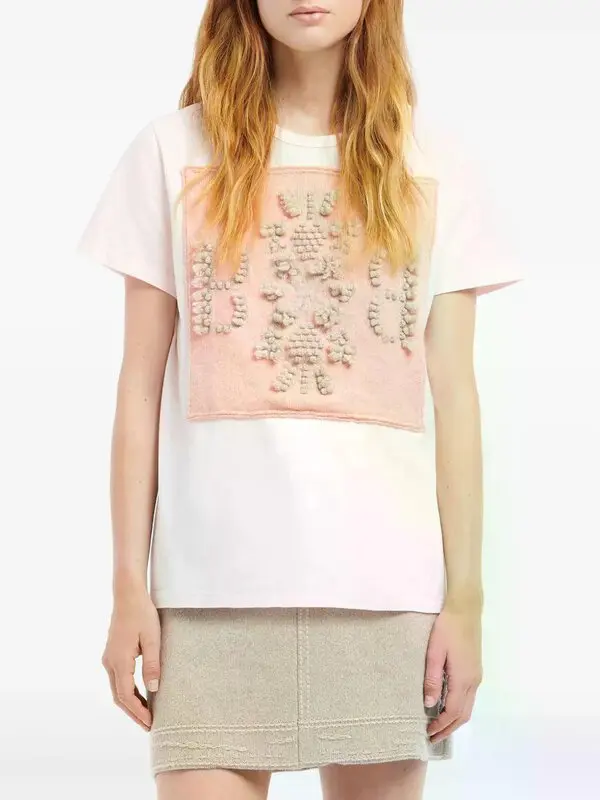 BARRIE Logo-patch T-shirt - Pink