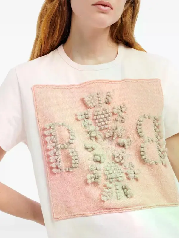 BARRIE Logo-patch T-shirt - Pink