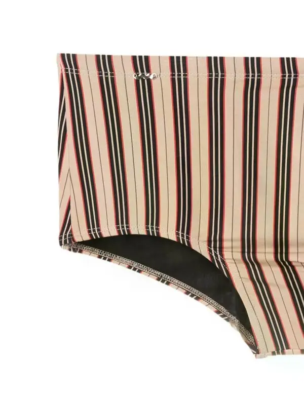 AMIR SLAMA Stripe-print Swimming Trunks