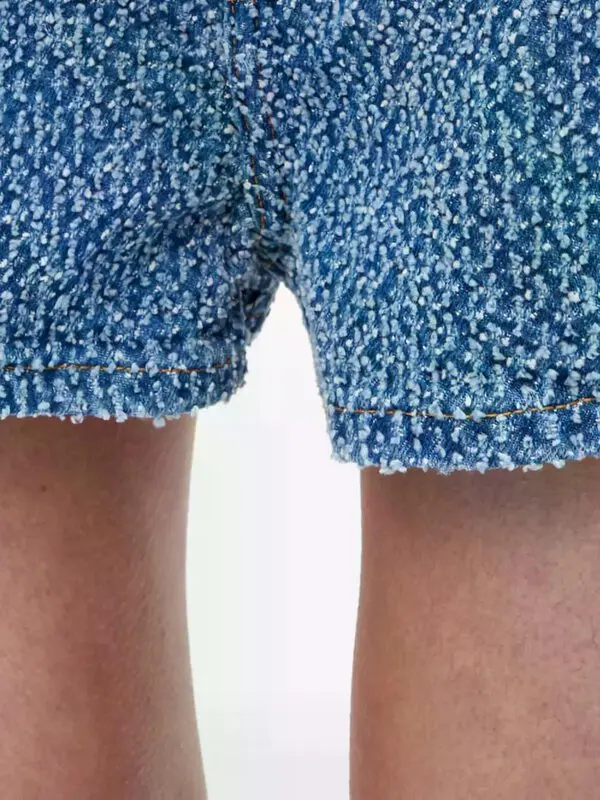 GANNI Logo Patch Shorts