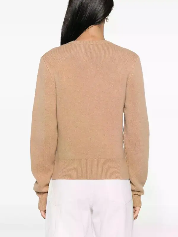 TOTEME Cropped Crew-neck Sweater