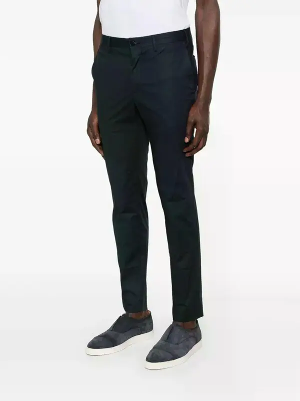 Incotex Poplin Trousers - Blue