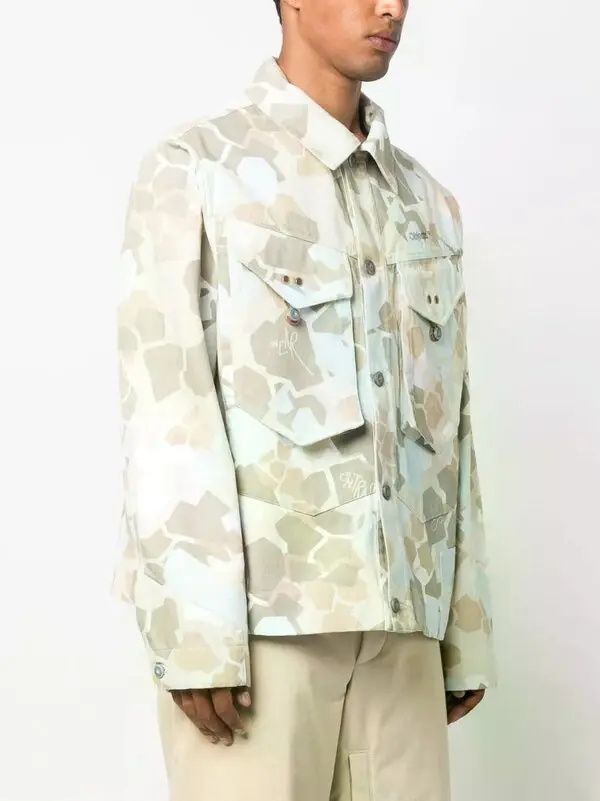 OBJECTS IV LIFE Camouflage-pattern Denim Jacket - Neutrals