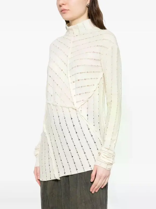 CHIAHUNG SU Long-sleeved High Neck Top