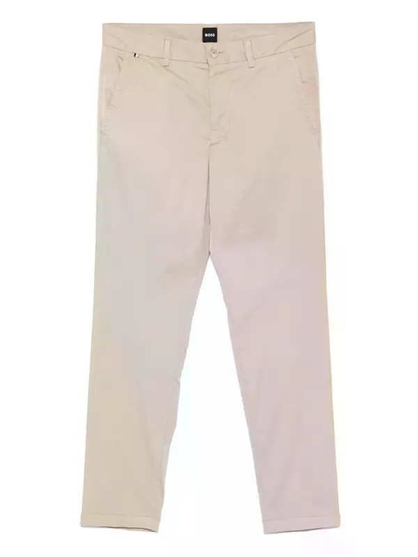 BOSS Logo-patch Trousers - Neutrals