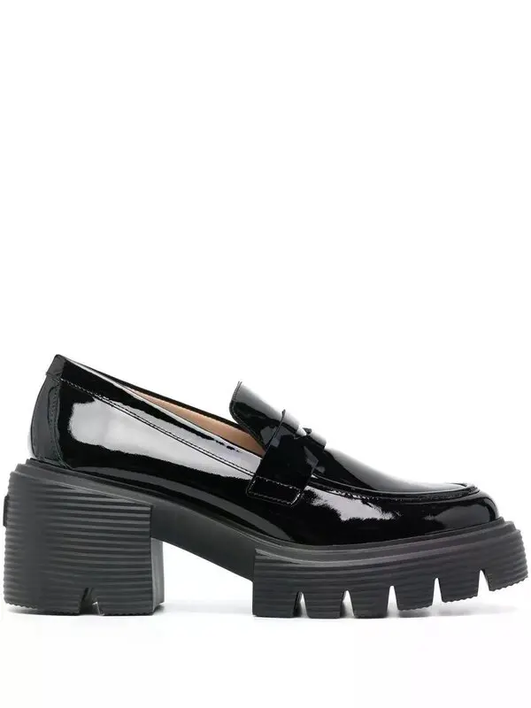 STUART WEITZMAN Soho Patent-leather Loafers